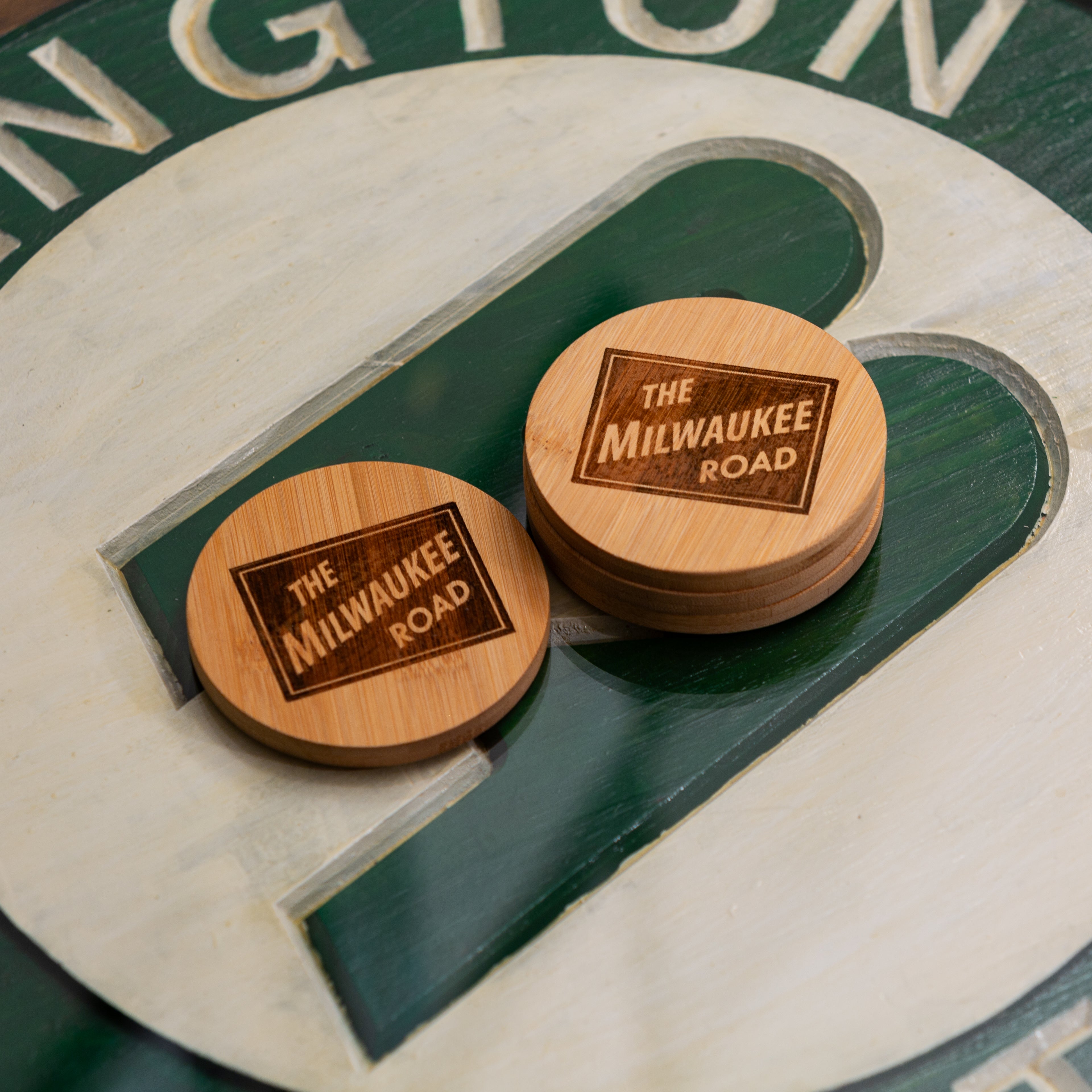 Milwaukee Road Coaster Set – Bespoke Rail